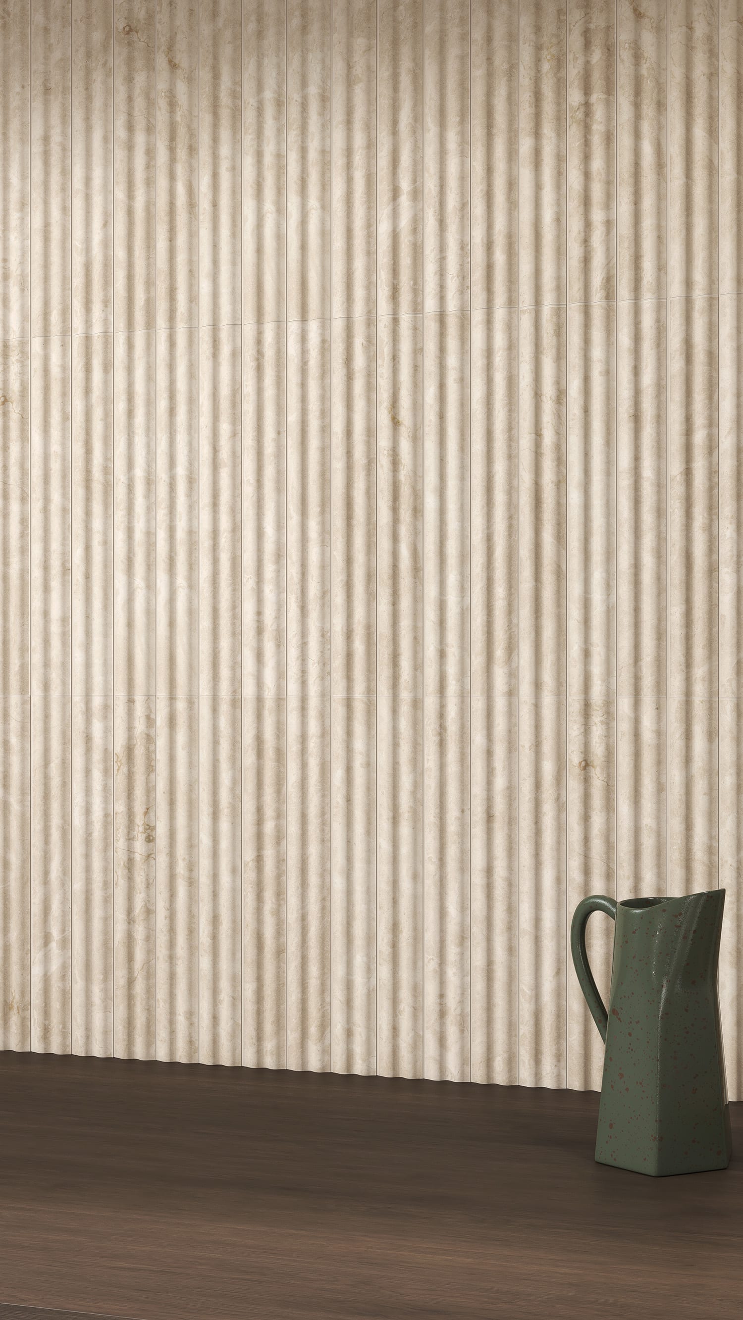 Cera Fluted Botticino Marble - Boutique Stone